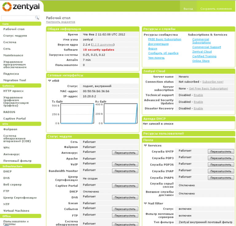 Краткий обзор Zentyal | Admin46